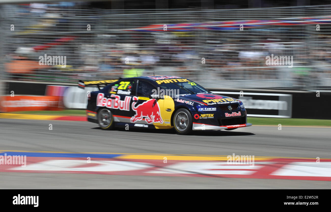 Casey Stoner had mixed results in his first race V8 Supercar race at ...