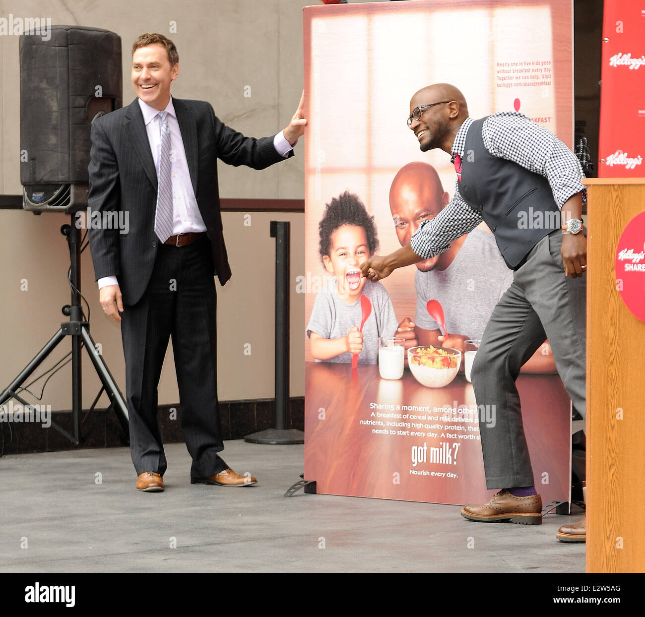 Taye Diggs unveils "Got Milk?" milk mustache ad at the Hollywood ...