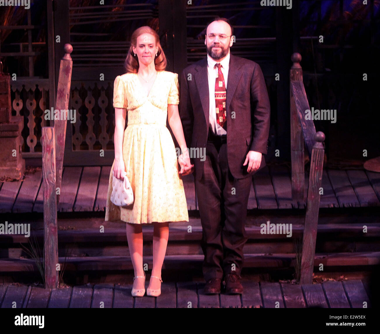 Opening night curtain call for Talley's Folly at the Laura Pels Theatre ...