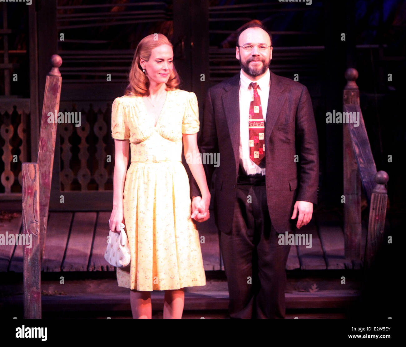 Opening night curtain call for Talley's Folly at the Laura Pels Theatre ...