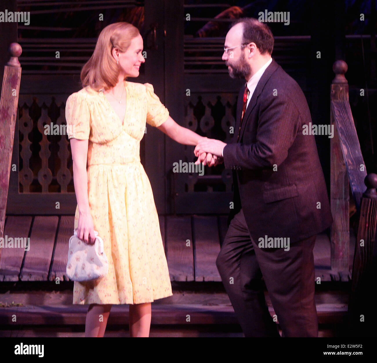 Opening night curtain call for Talley's Folly at the Laura Pels Theatre ...