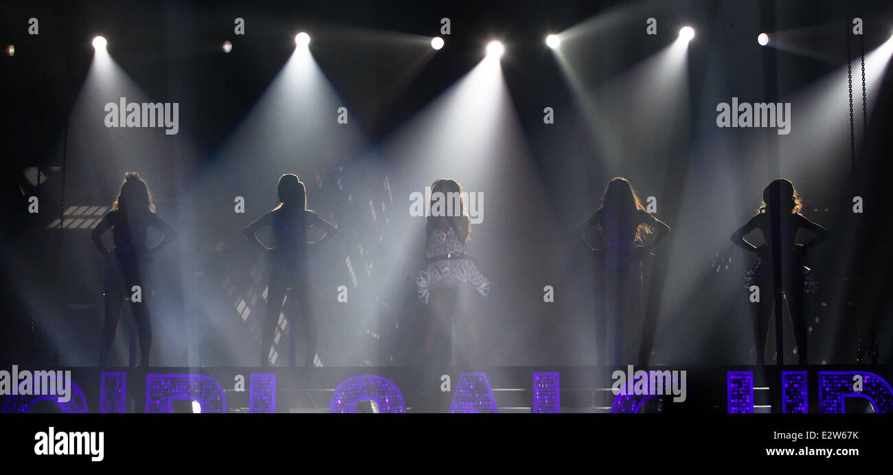 Girls Aloud performing in concert their 'Ten - The Hits Tour' at the ...