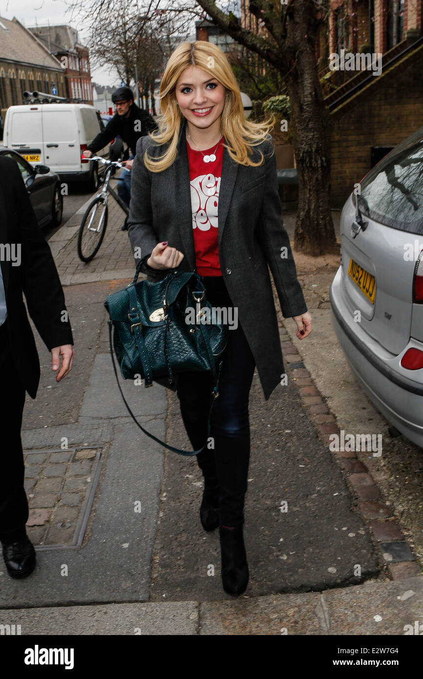 Celebrities arriving at the Riverside Studios to film the new series of ...