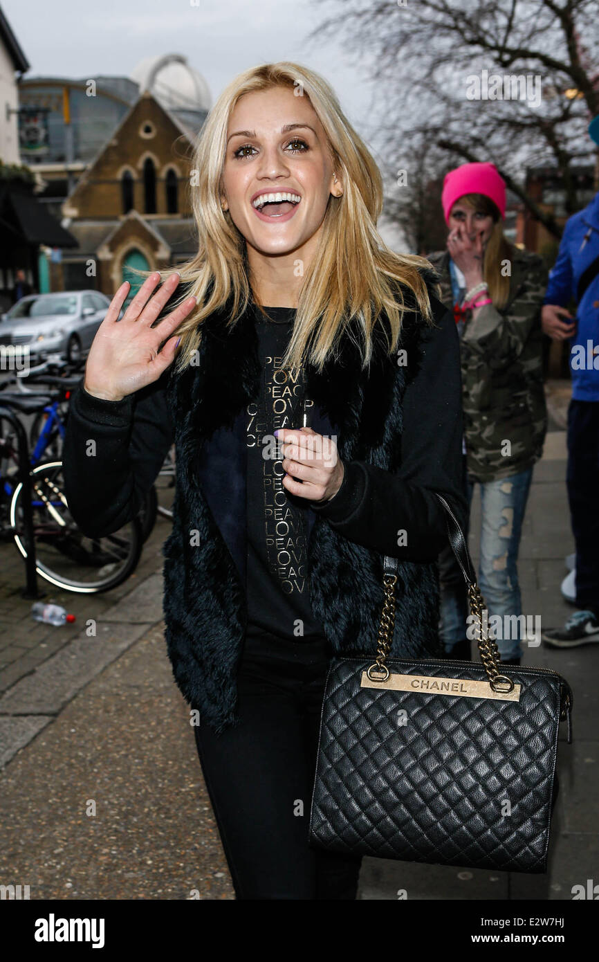 Celebrities arriving at the Riverside Studios to film the new series of ...