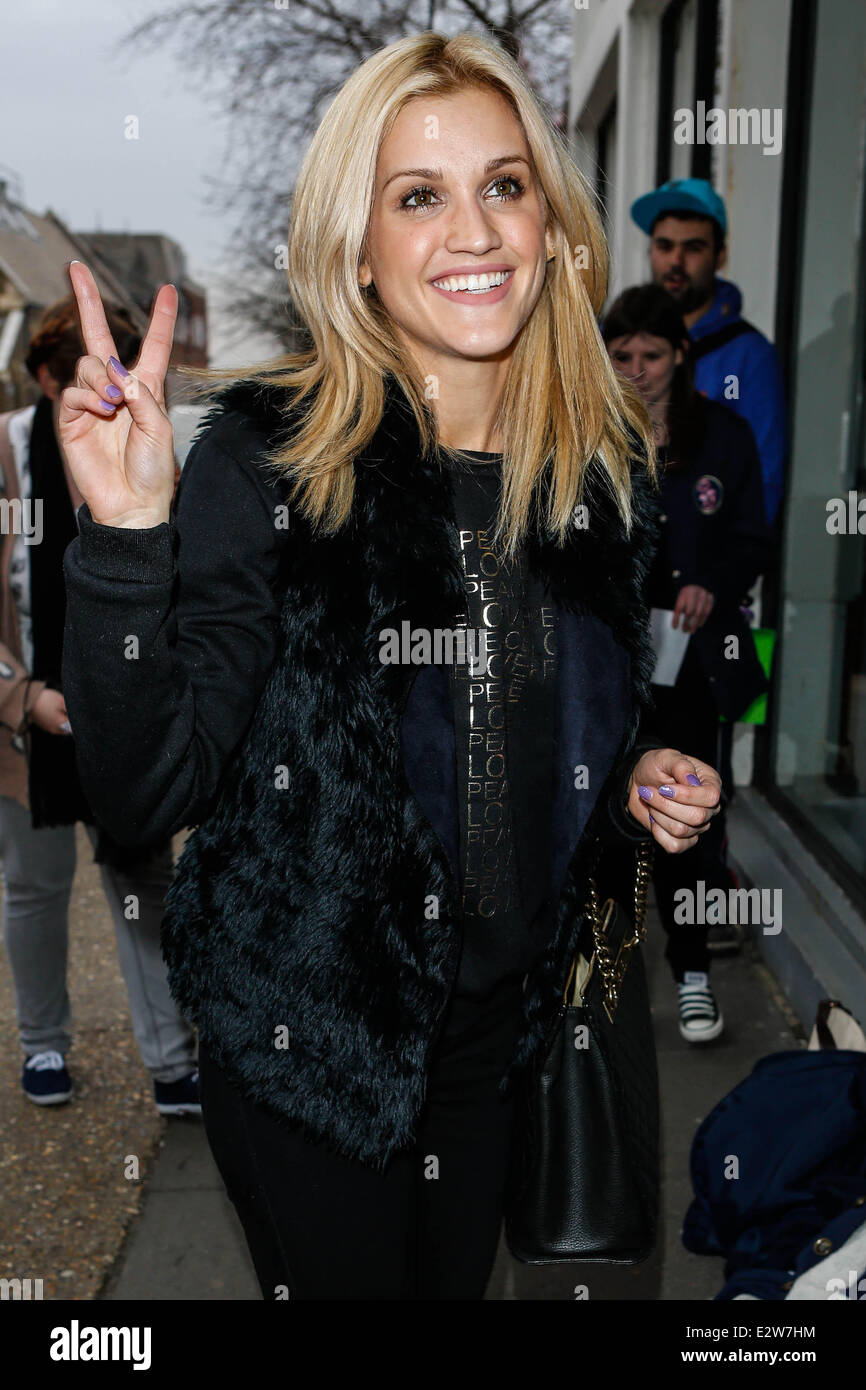 Celebrities arriving at the Riverside Studios to film the new series of ...