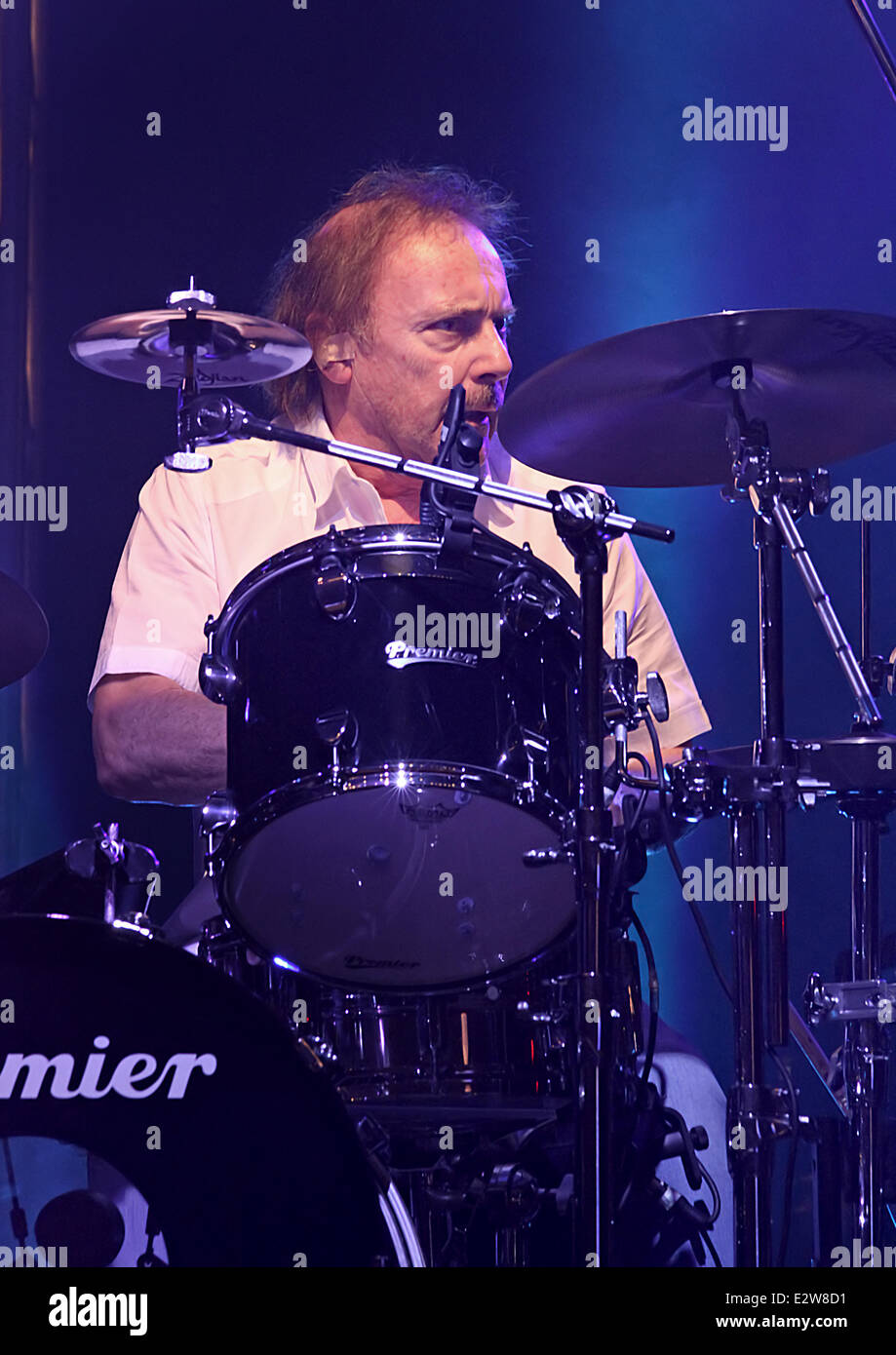 Status Quo performing in concert on their opening night at O2 Apollo ...