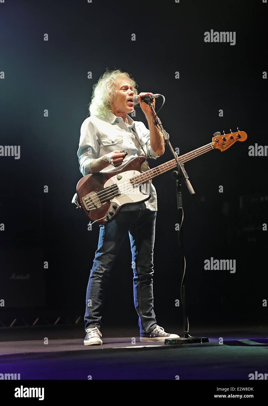 Status Quo performing in concert on their opening night at O2 Apollo ...