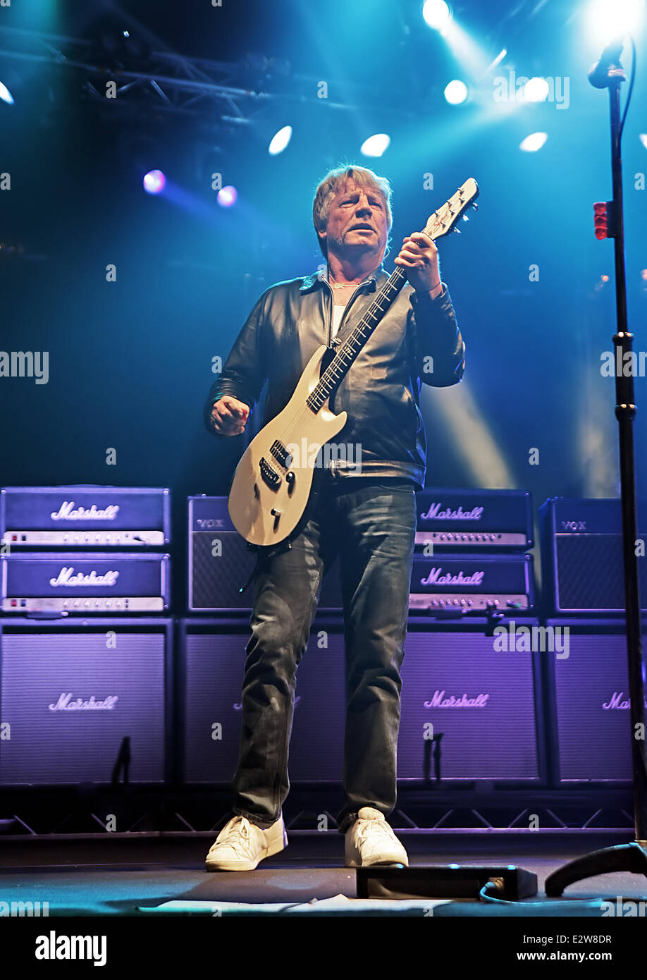 Status Quo performing in concert on their opening night at O2 Apollo ...