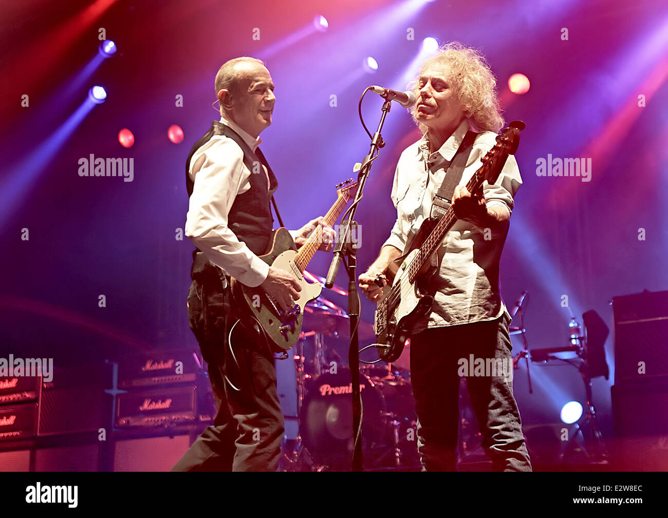 Status Quo performing in concert on their opening night at O2 Apollo ...