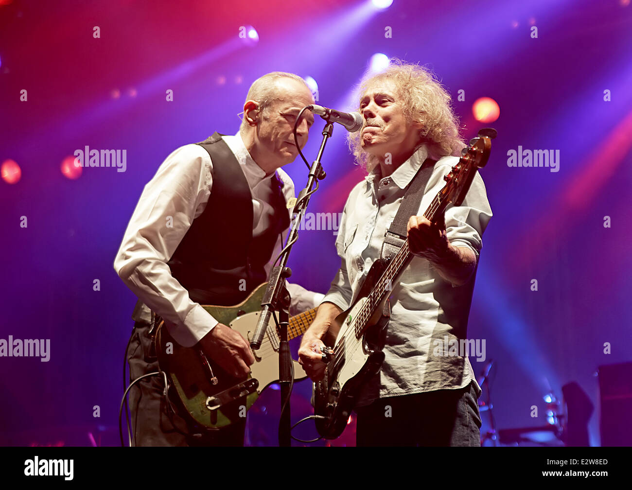 Status Quo performing in concert on their opening night at O2 Apollo ...