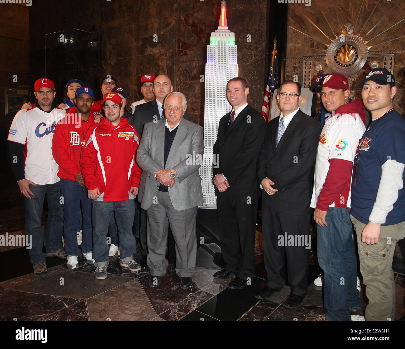 Baseball legend and World Baseball Classic ambassador Tommy Lasorda ...