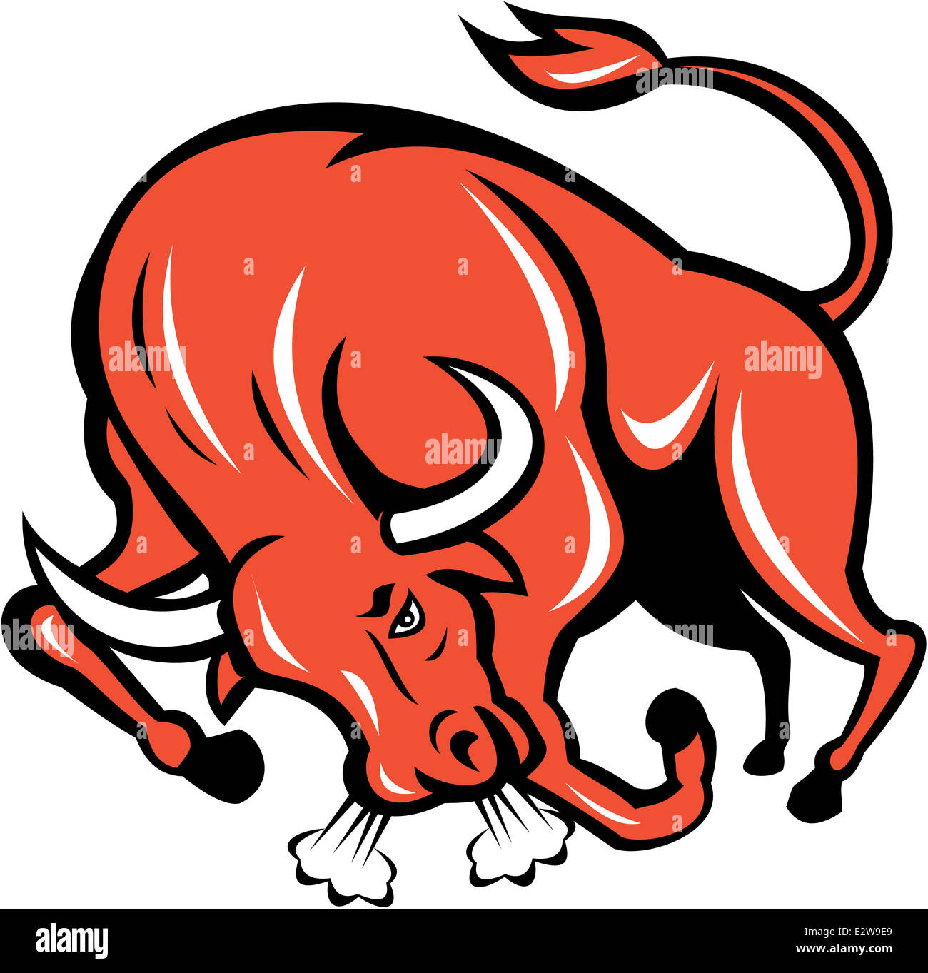 Cartoon angry bull head hi-res stock photography and images - Alamy