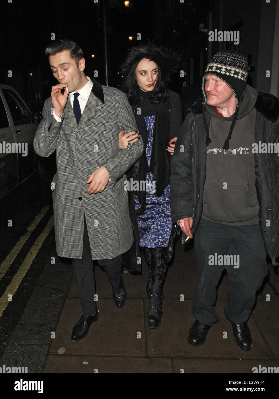 Reg Traviss leaving the Groucho Club in Soho Featuring: Reg Traviss ...
