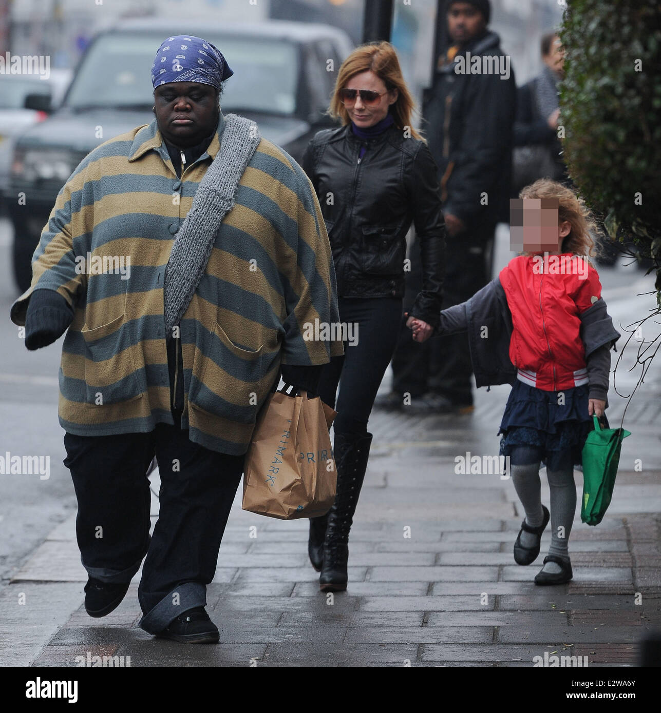 Geri Halliwell seen on a school run Featuring: Geri Halliwell,Bluebell ...