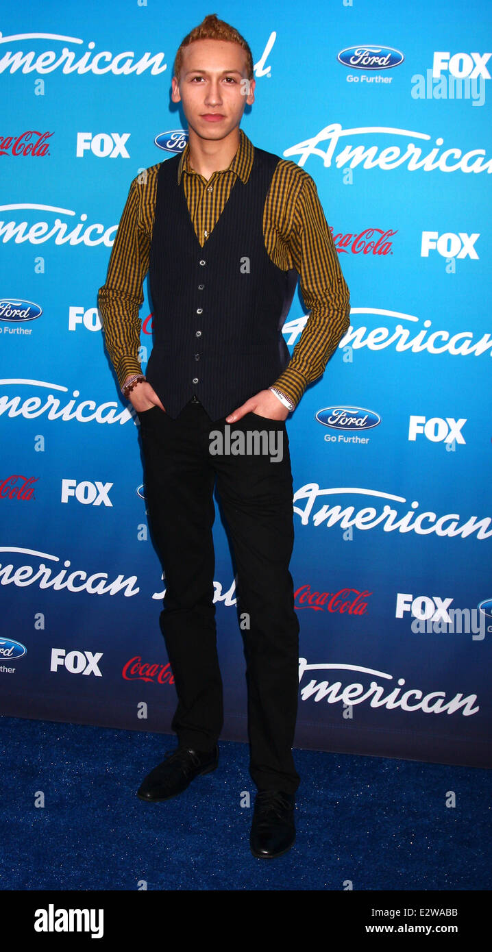 FOX 'American Idol' finalists party at The Grove Featuring: Devin Velez ...