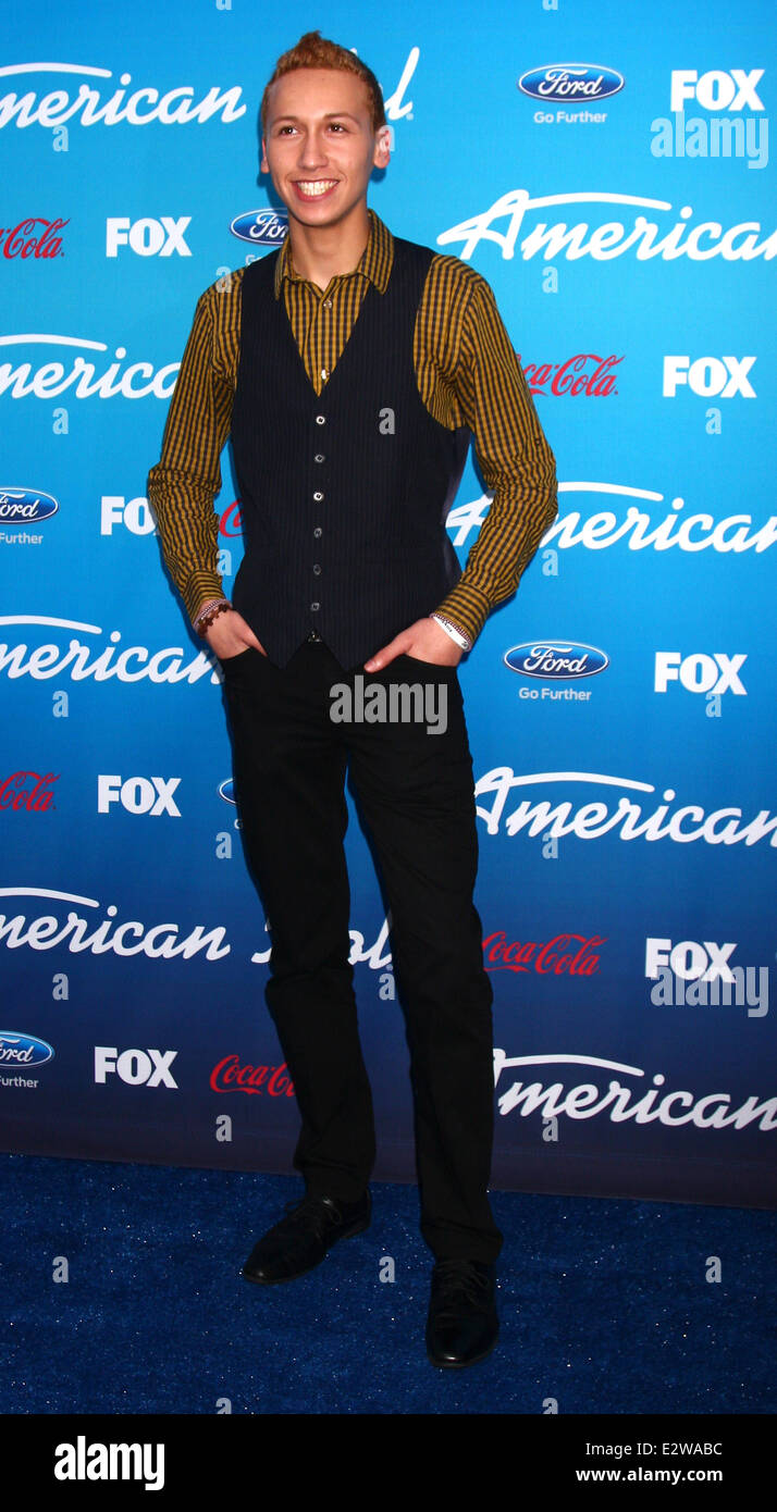 FOX 'American Idol' finalists party at The Grove Featuring: Devin Velez ...