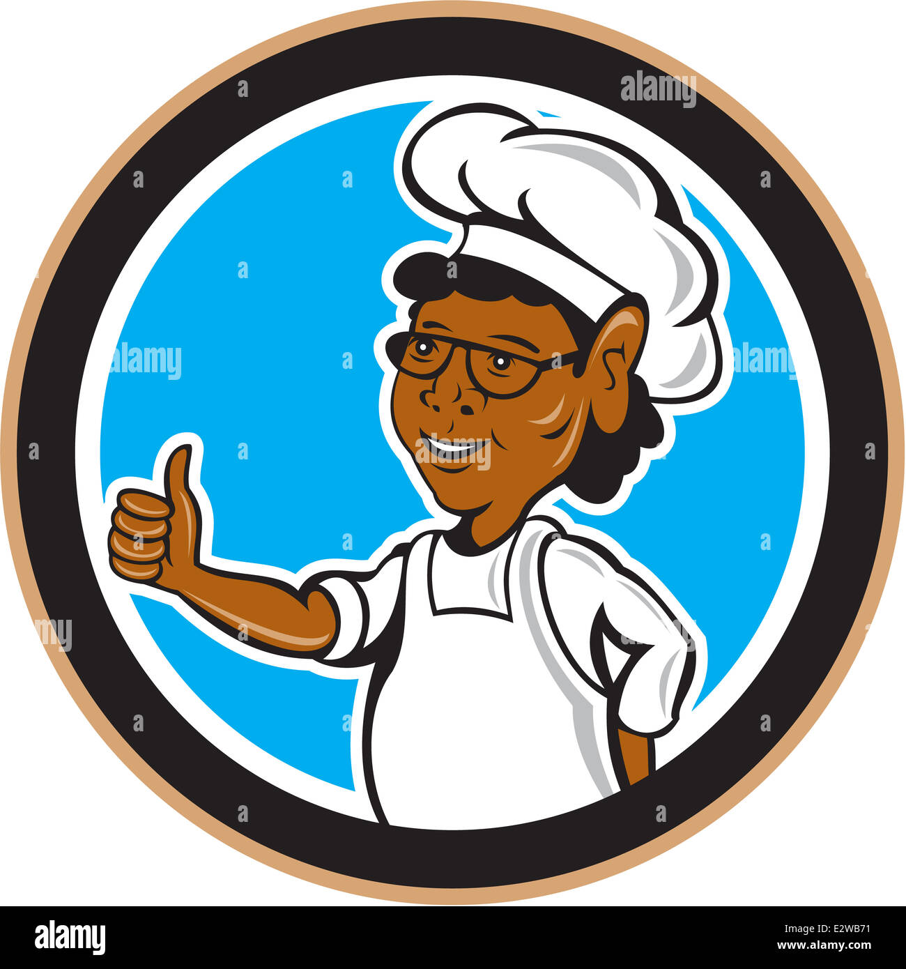 African american cook artwork hi-res stock photography and images - Alamy