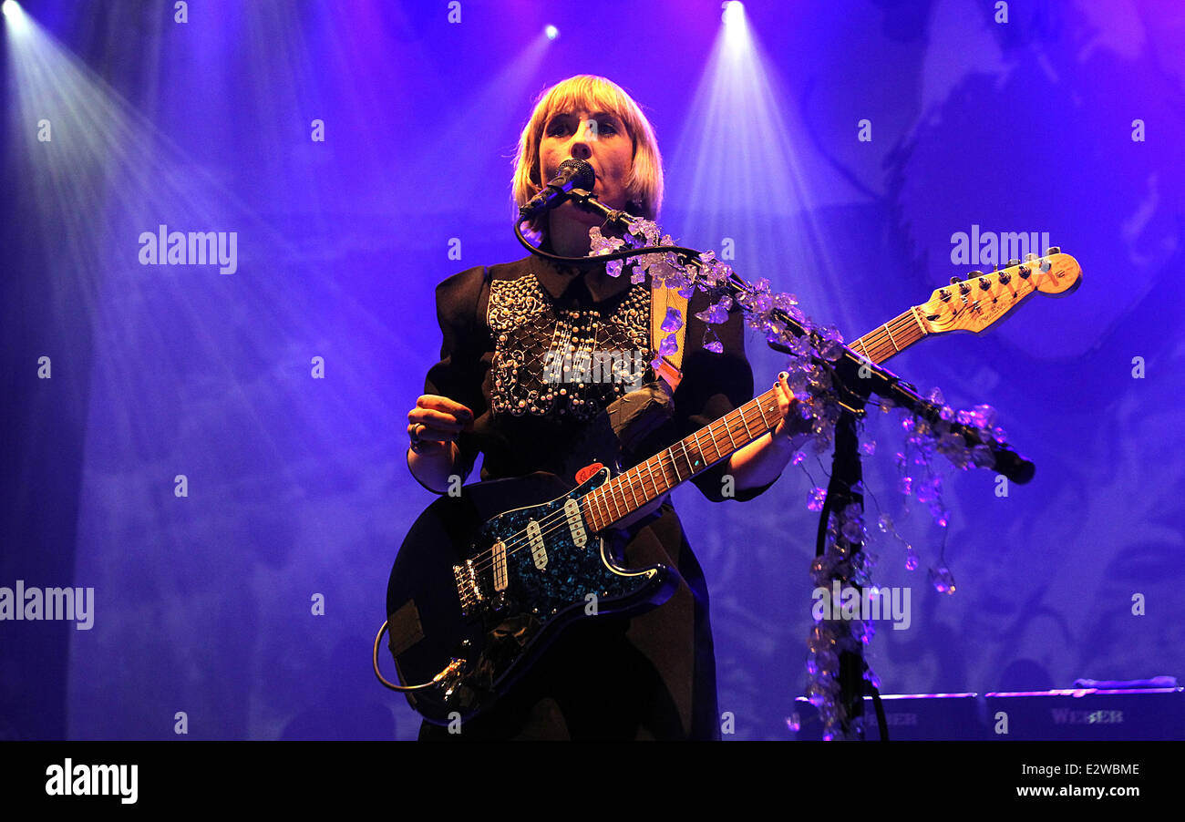 Ritzy Bryan of Welsh band Joy Formidable performing on stage at the ...