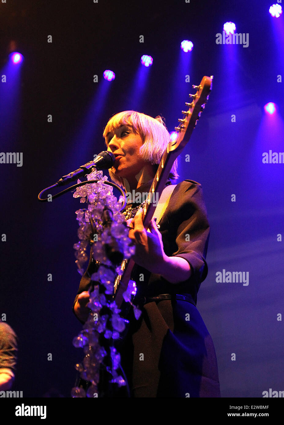 Ritzy Bryan of Welsh band Joy Formidable performing on stage at the ...