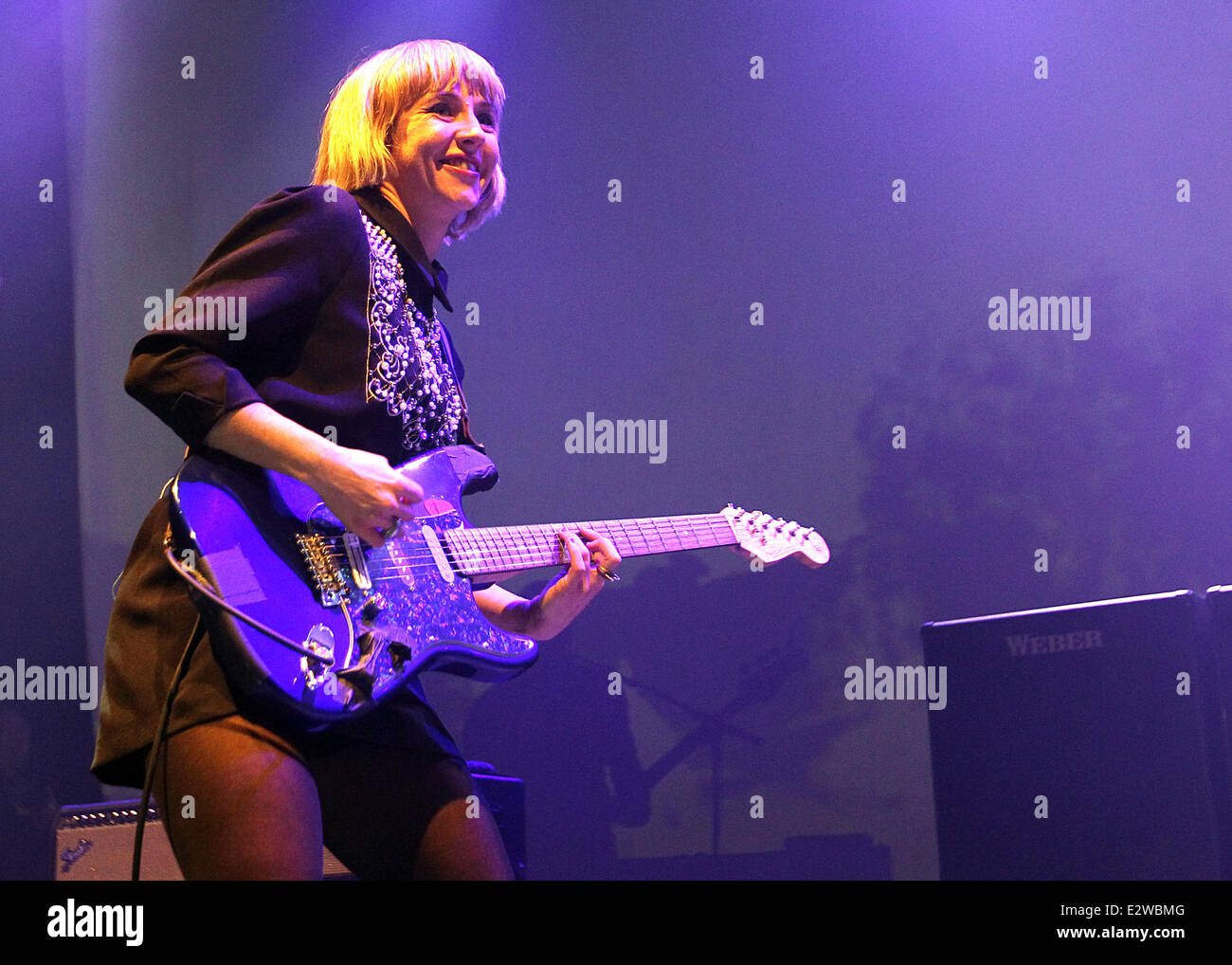Ritzy Bryan of Welsh band Joy Formidable performing on stage at the ...
