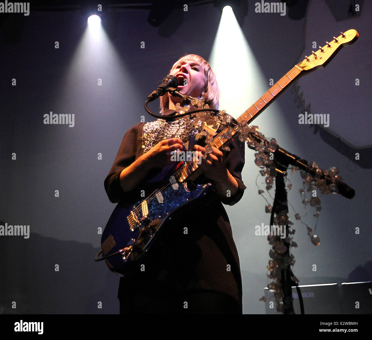 Ritzy Bryan of Welsh band Joy Formidable performing on stage at the ...
