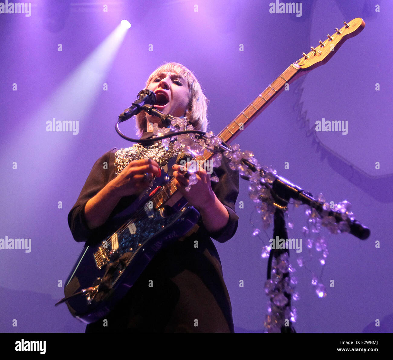 Ritzy Bryan of Welsh band Joy Formidable performing on stage at the ...