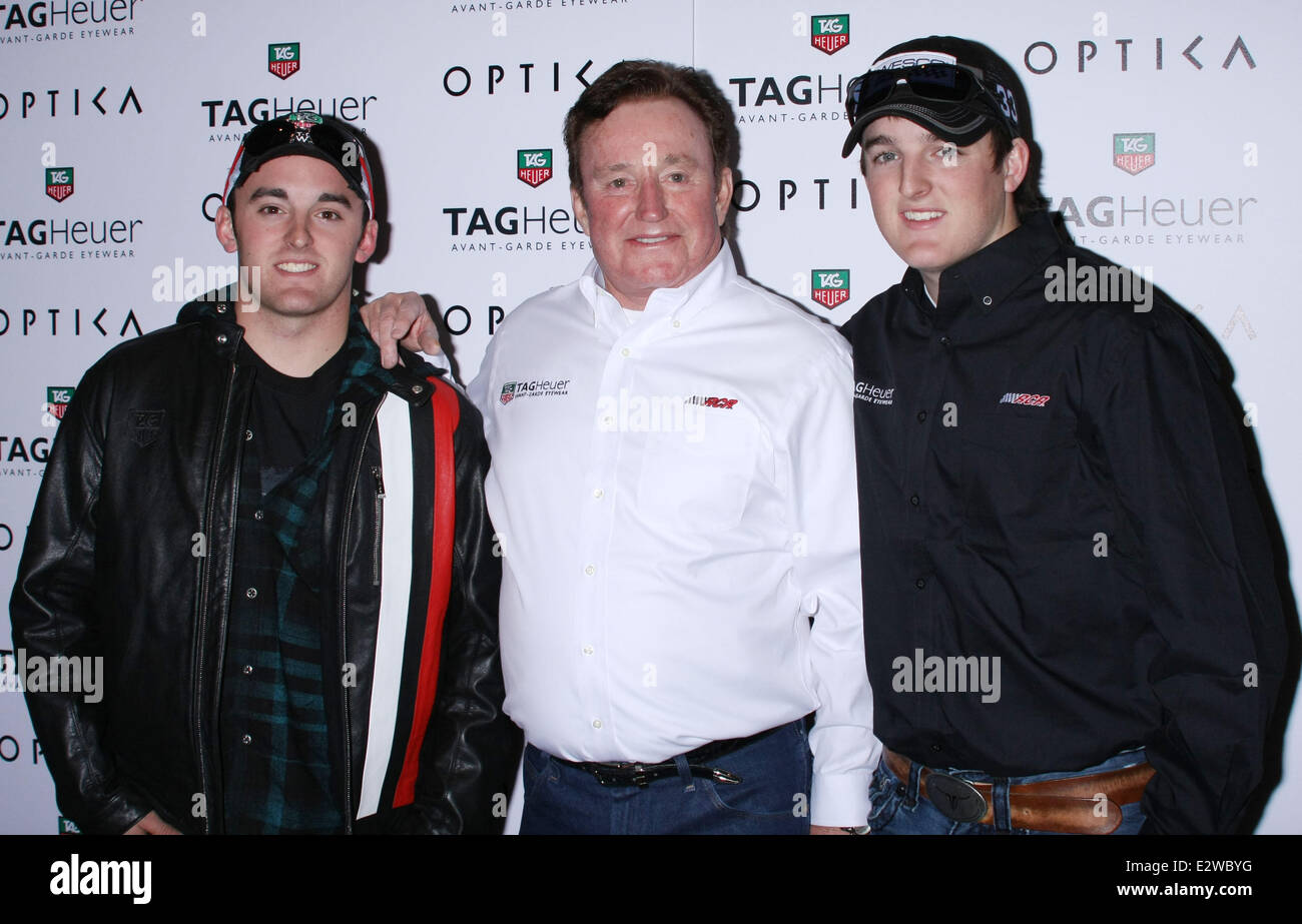 Nascar legend Richard Childress and his racing grandsons Austin and Ty ...