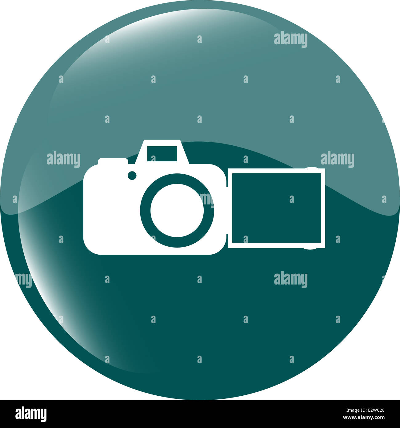 camera web icon isolated on white background Stock Photo - Alamy