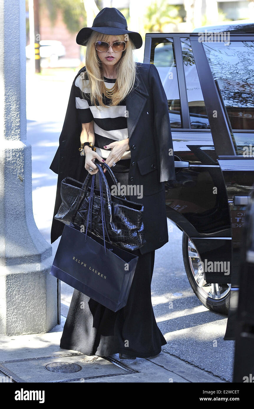 Rachel Zoe takes her son Skyler to The Little Door restaurant. Skyler ...