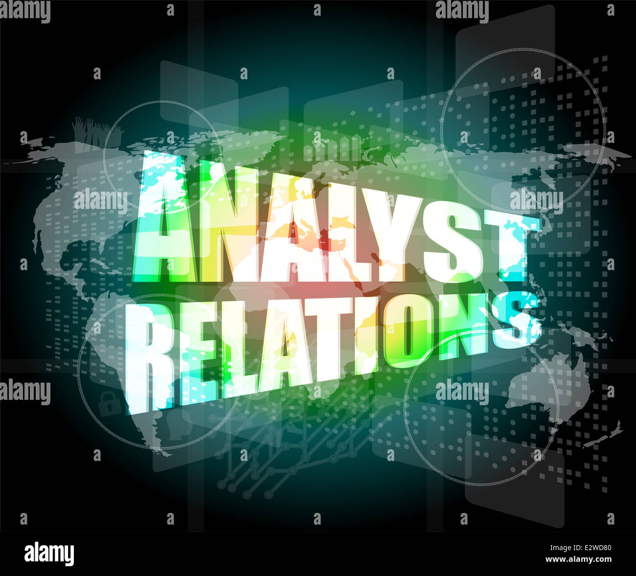 Analyst and computer and map hi-res stock photography and images - Alamy