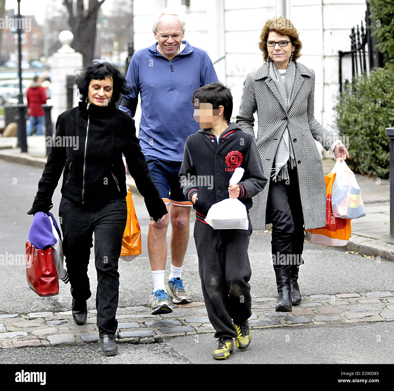 Vicky Pryce goes shopping with a friend in central London. Pryce stops ...