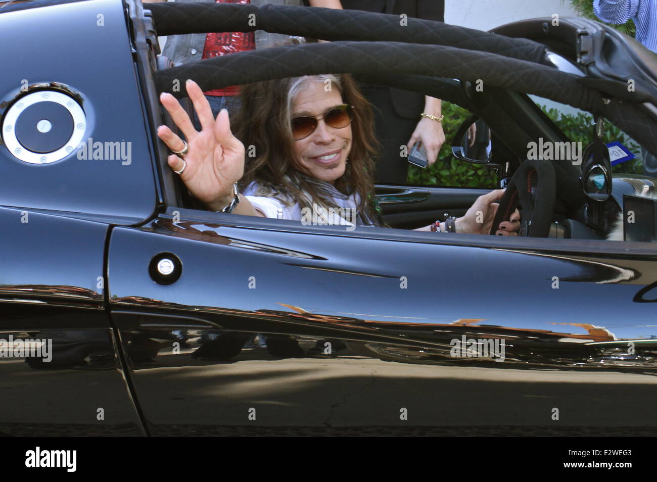 Aerosmith frontman, Steven Tyler leaves after his performance from the ...