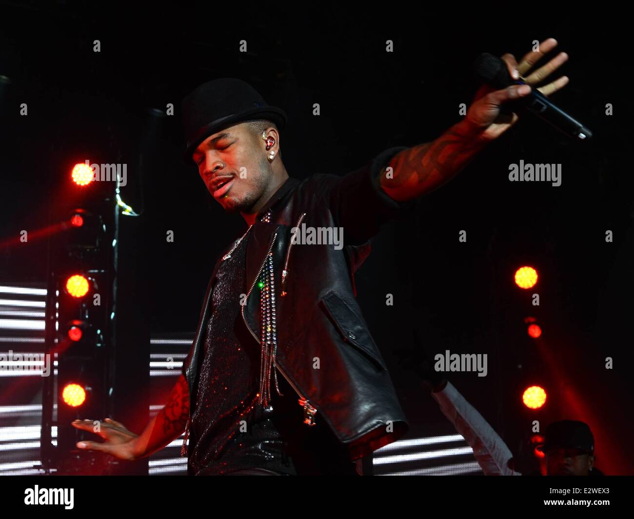 Ne-Yo performing on his R.E.D Tour at the O2 Arena Featuring: Ne-Yo ...