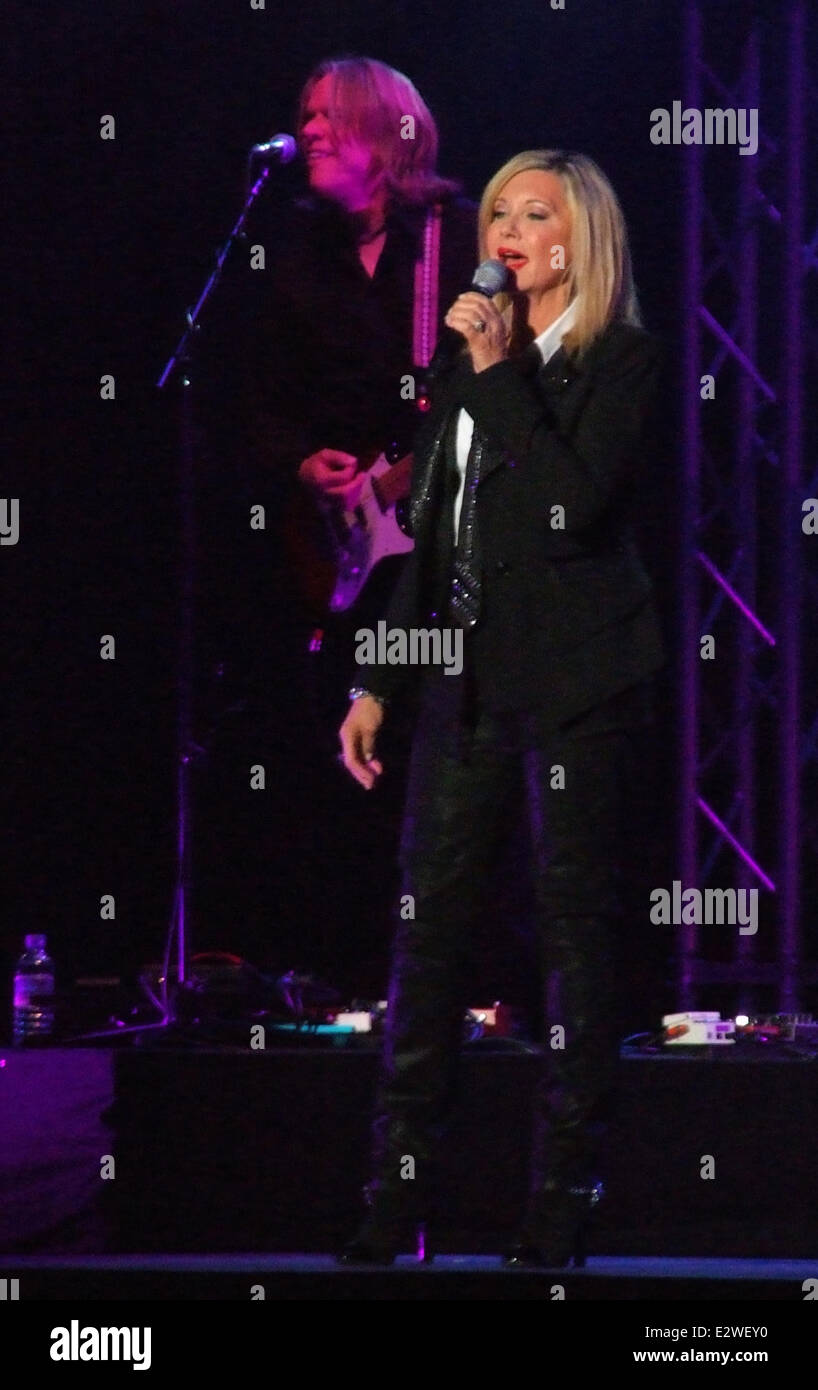 Olivia Newton-John performing live on stage at the Bournemouth International Centre Featuring ...