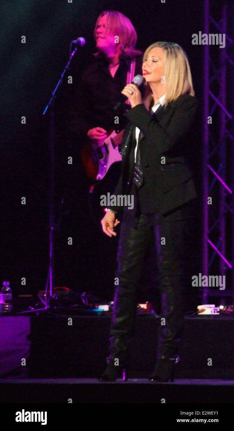 Olivia Newton-John performing live on stage at the Bournemouth International Centre Featuring ...