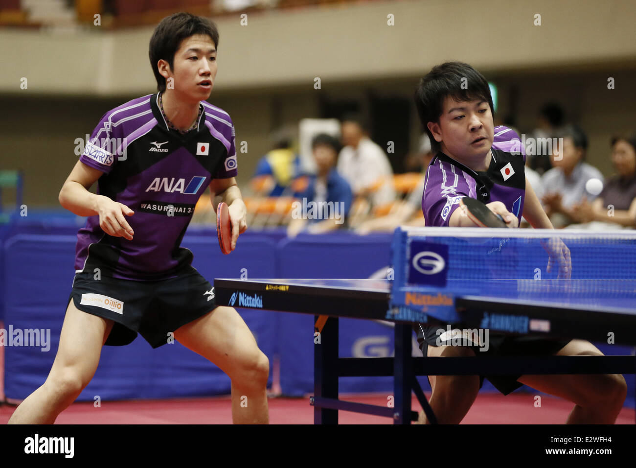 Yokohama Cultural Gymnasium, Kanagawa, Japan. 20th June, 2014. (L-R) Jun Mizutani, Seiya ...