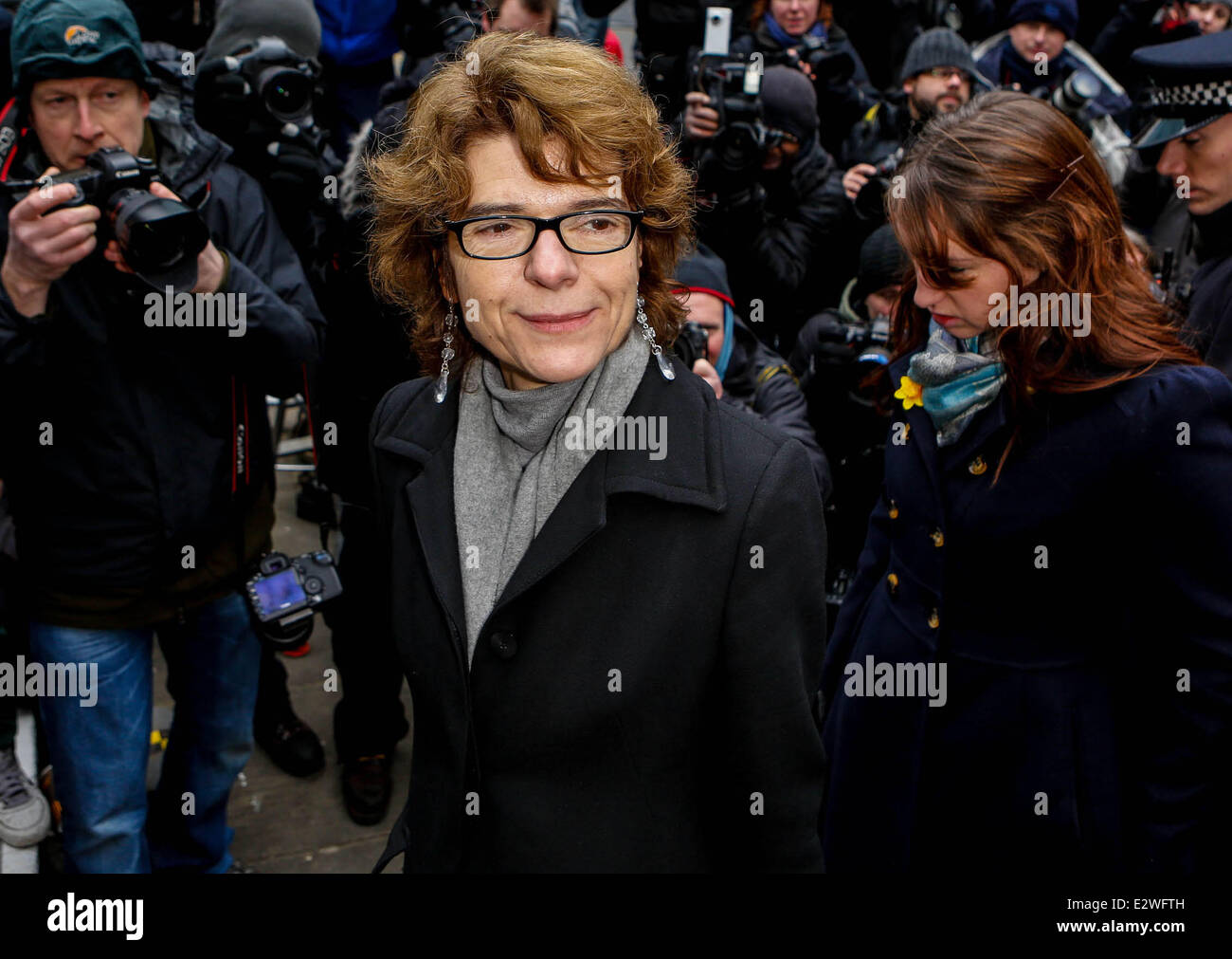 Vicky Pryce arrives at Southwark crown court to be sentenced alongside ...