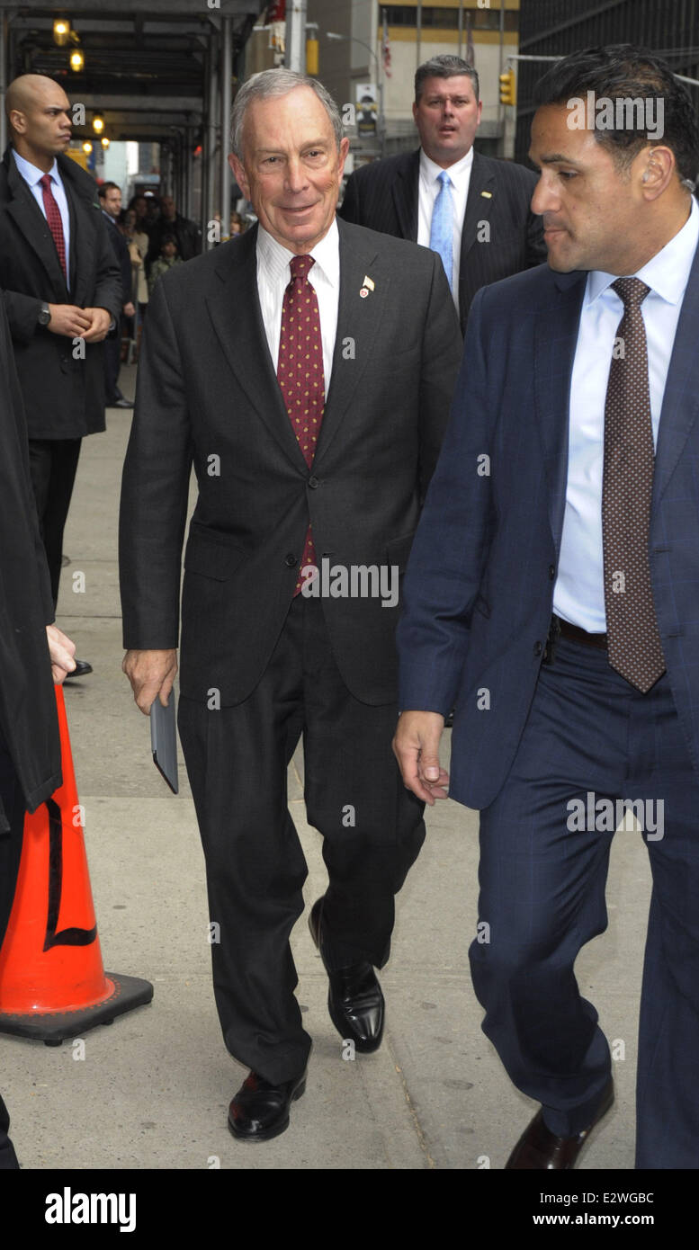 New York City Mayor Michael Bloomberg at the Ed Sullivan Theater for ...
