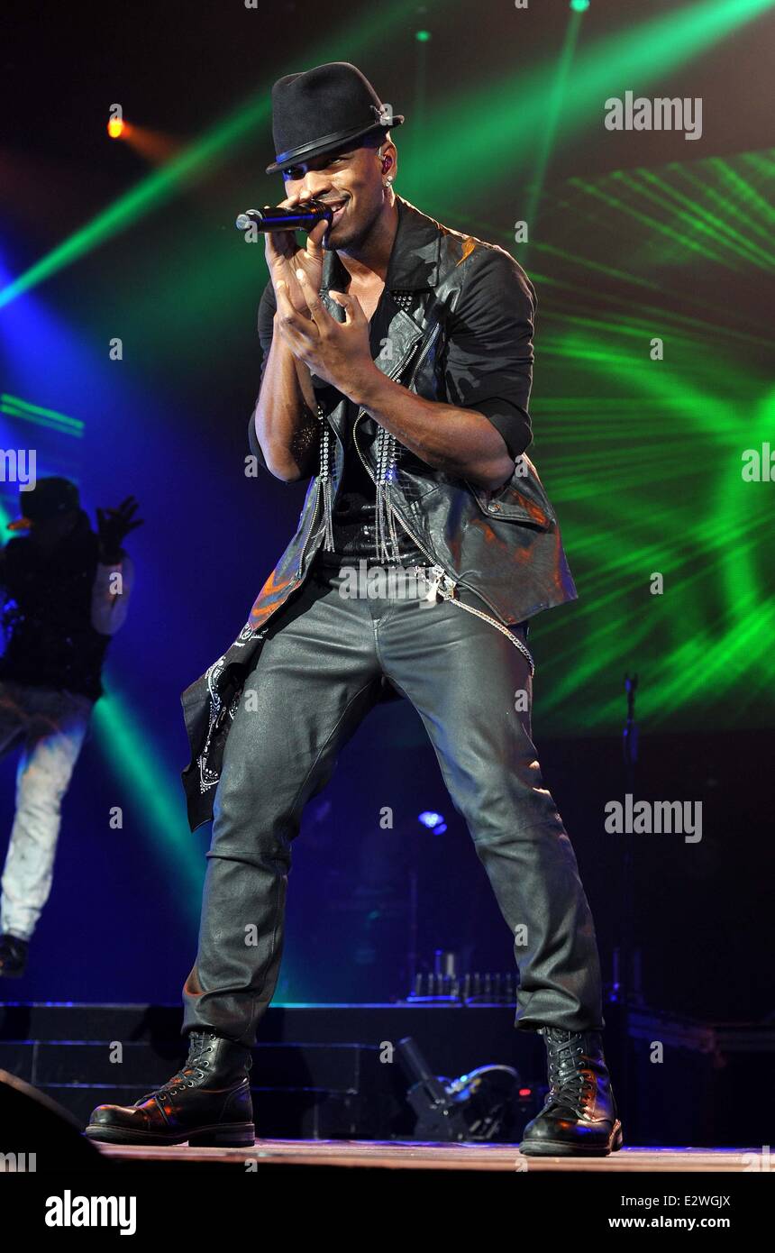 Ne-Yo performing on his R.E.D Tour at the O2 Arena Featuring: Ne-Yo ...