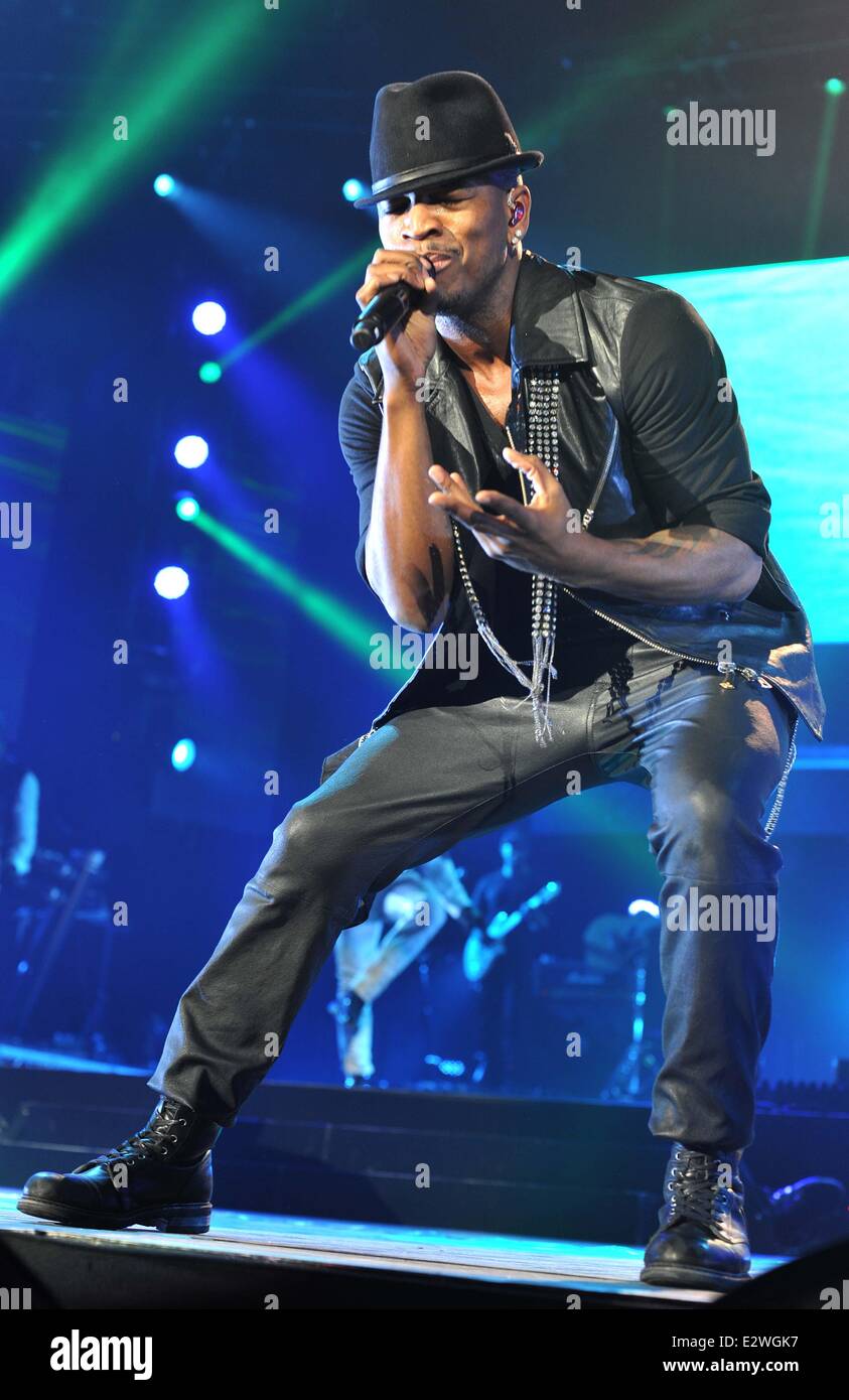 Ne-Yo performing on his R.E.D Tour at the O2 Arena Featuring: Ne-Yo ...