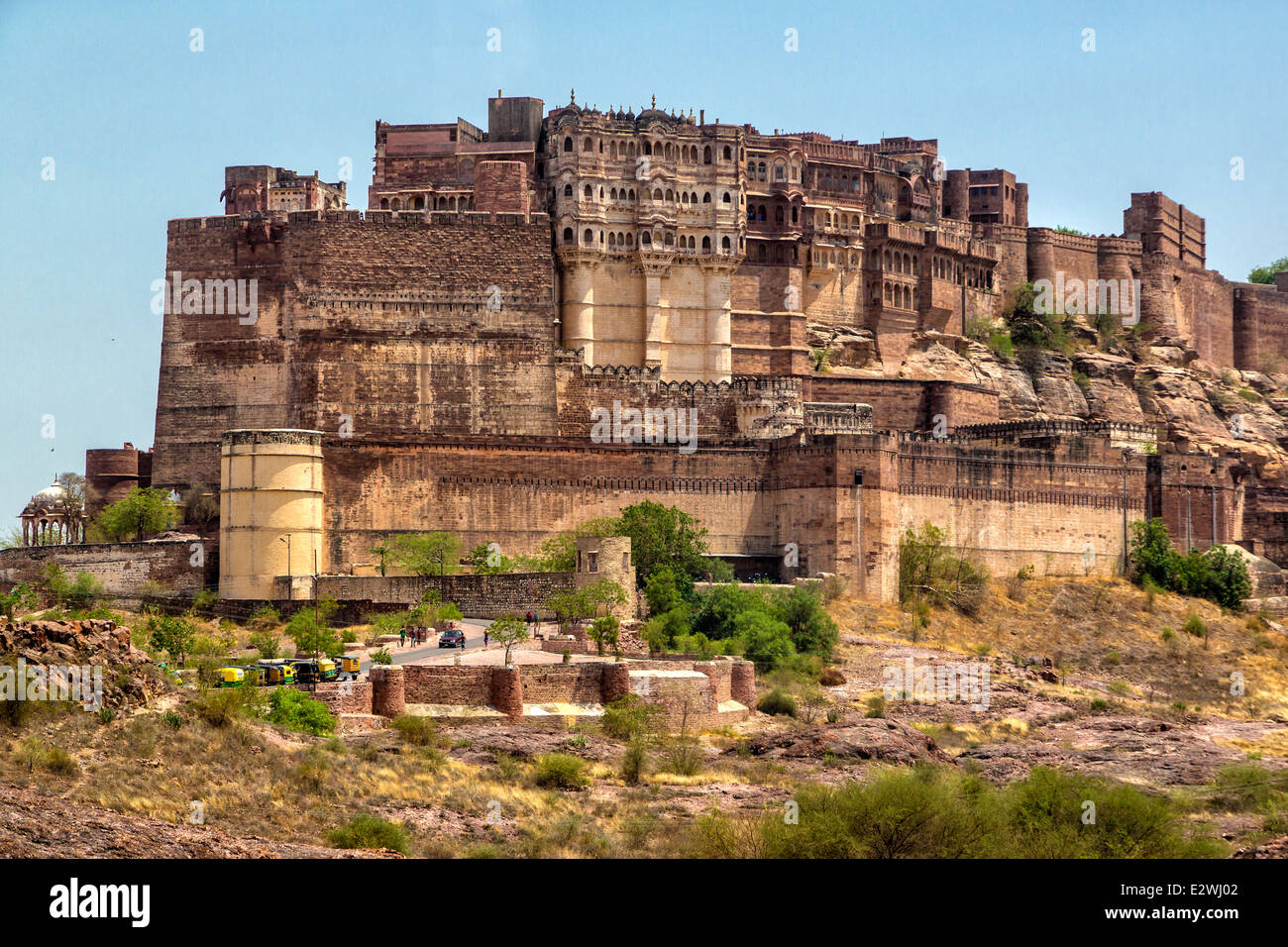 Mehrangarh fortress in Jodhpur, Rajasthan, India Stock Photo - Alamy