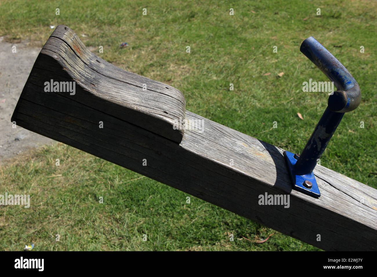 Playground see saw hi-res stock photography and images - Alamy