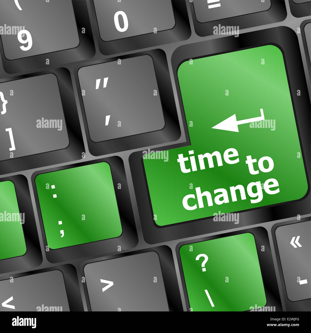 Time concept: computer keyboard word Time to change Stock Photo - Alamy