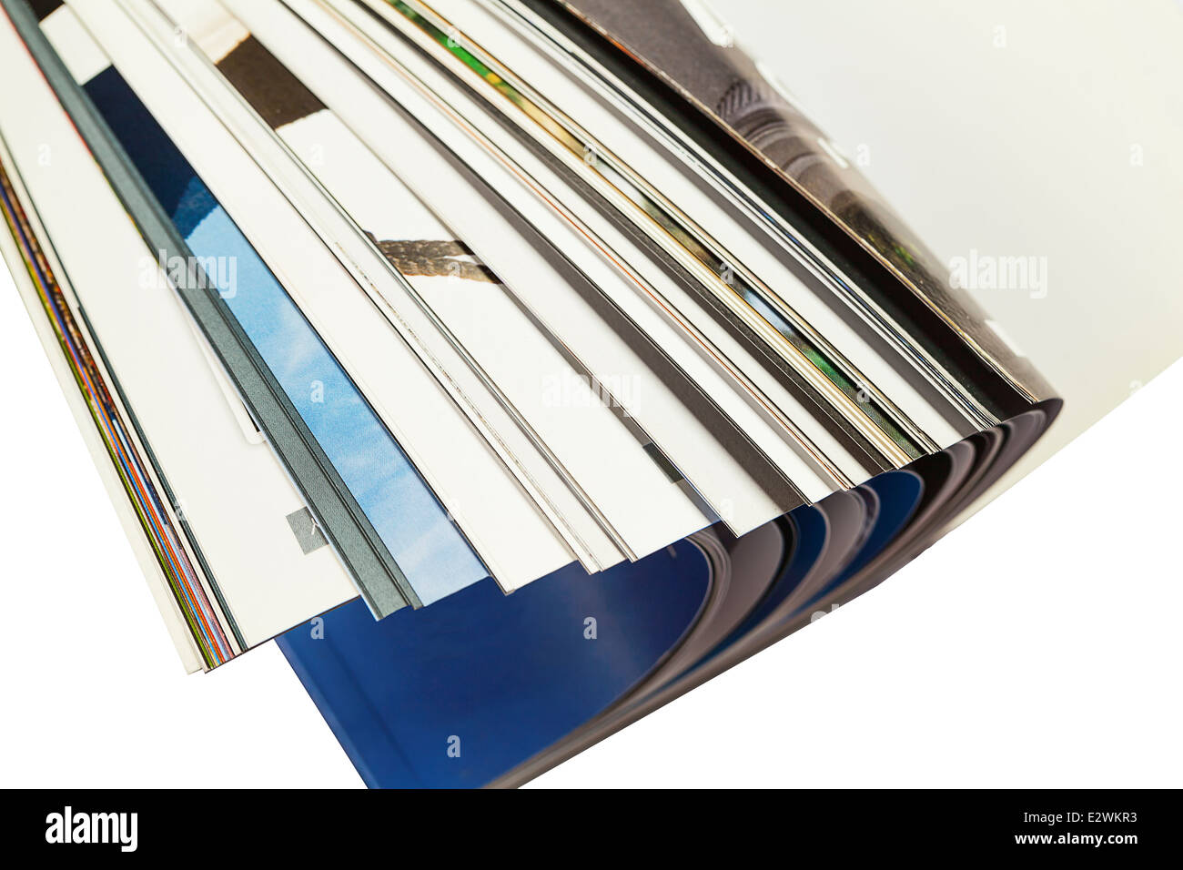 Open magazine, pages Stock Photo - Alamy