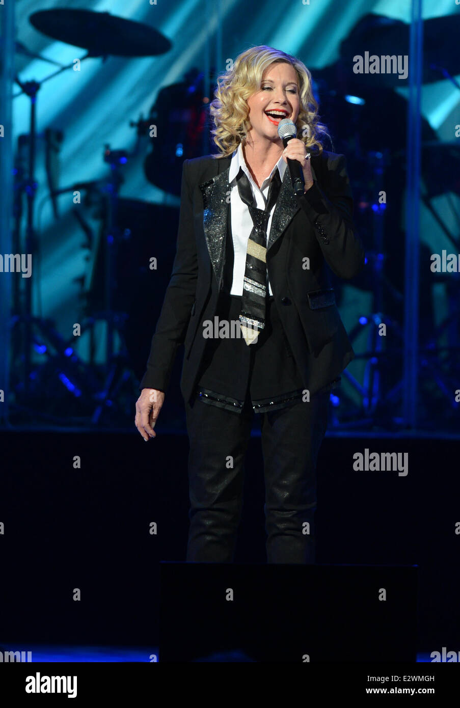 Olivia Newton-John performing live on stage at Royal Albert Hall Featuring: Olivia Newton-John ...