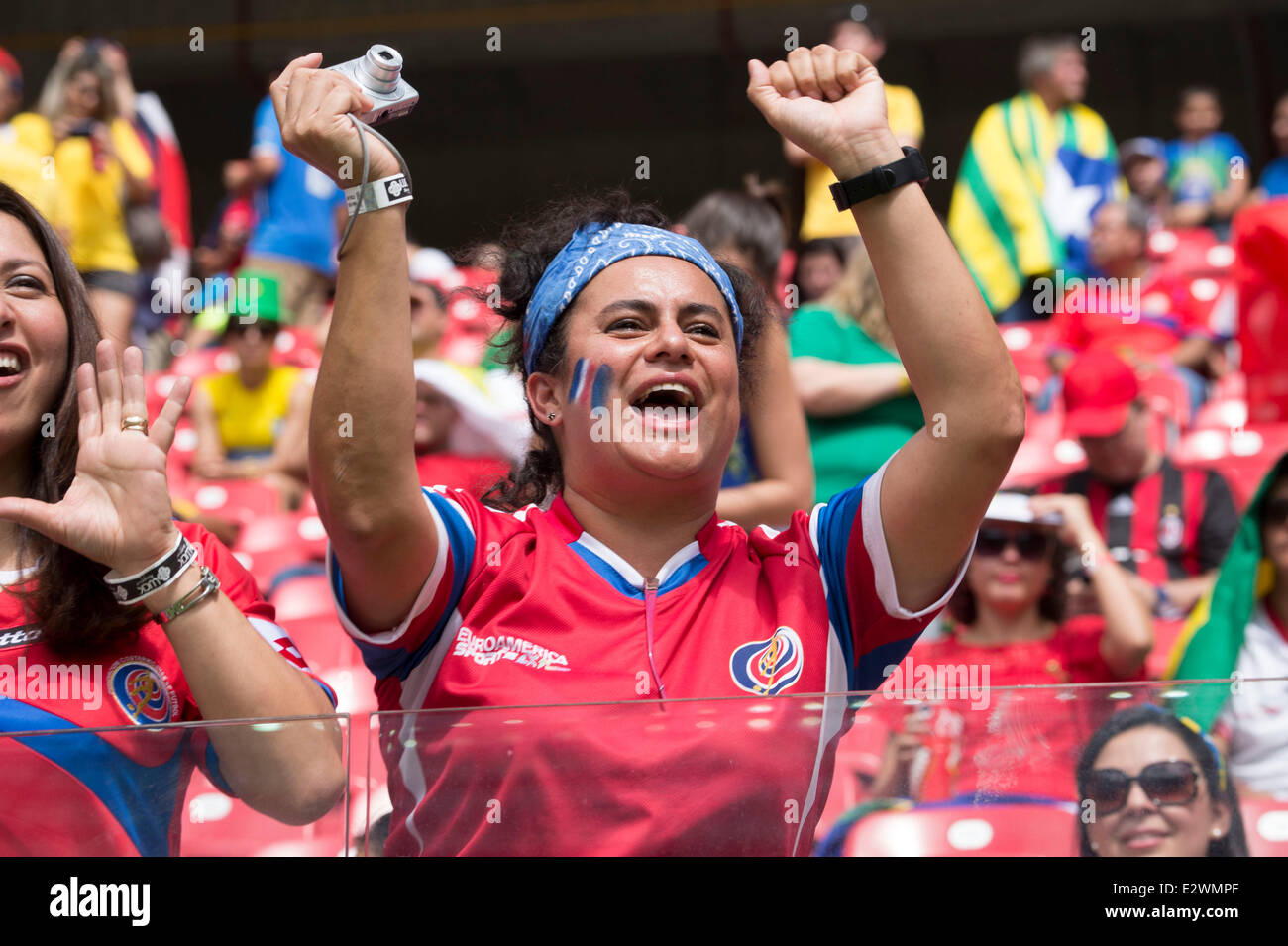 Cota Rica fans (CRC), JUNE 20, 2014 - Football / Soccer : FIFA World ...