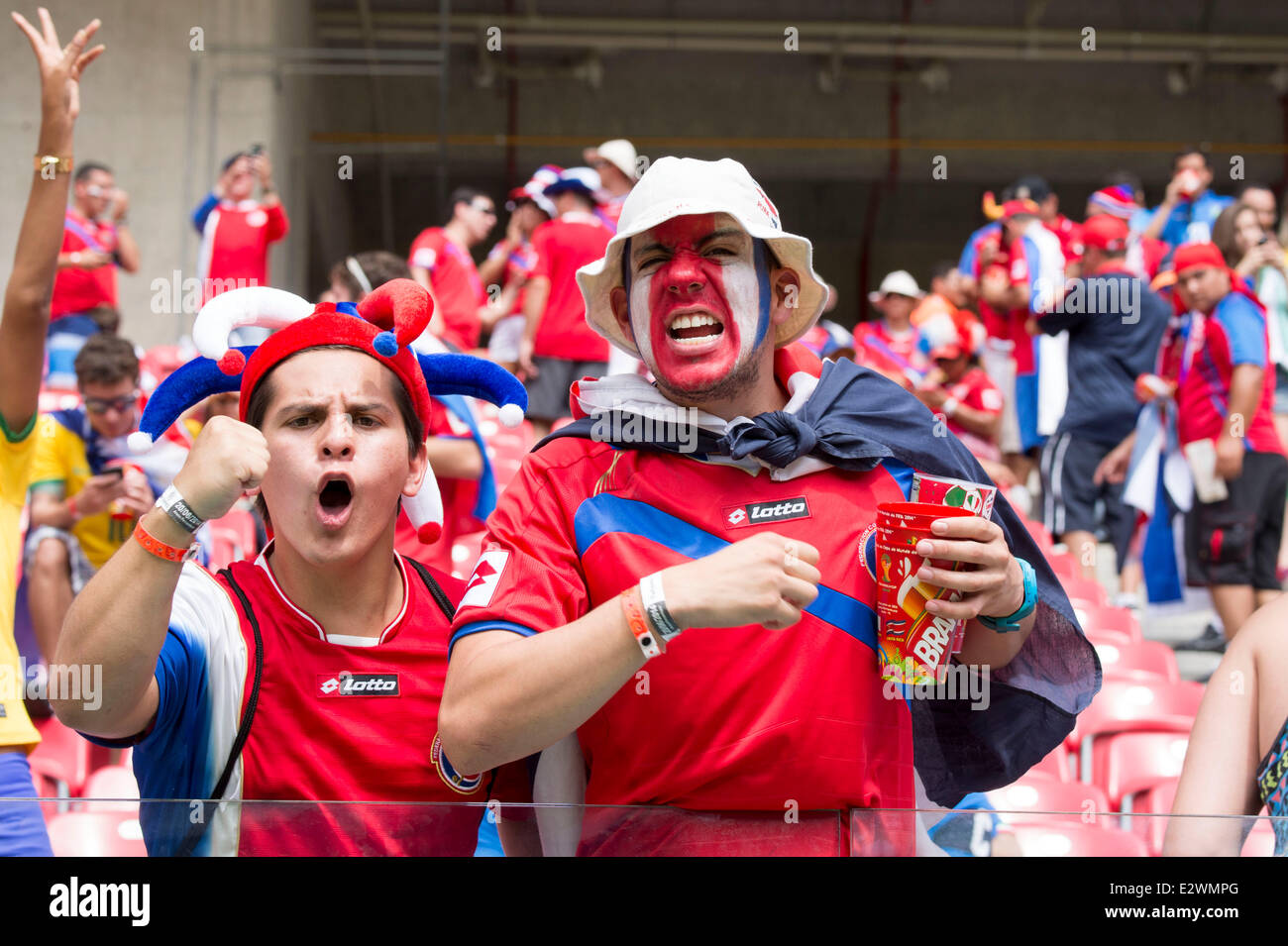 Cota Rica fans (CRC), JUNE 20, 2014 - Football / Soccer : FIFA World ...