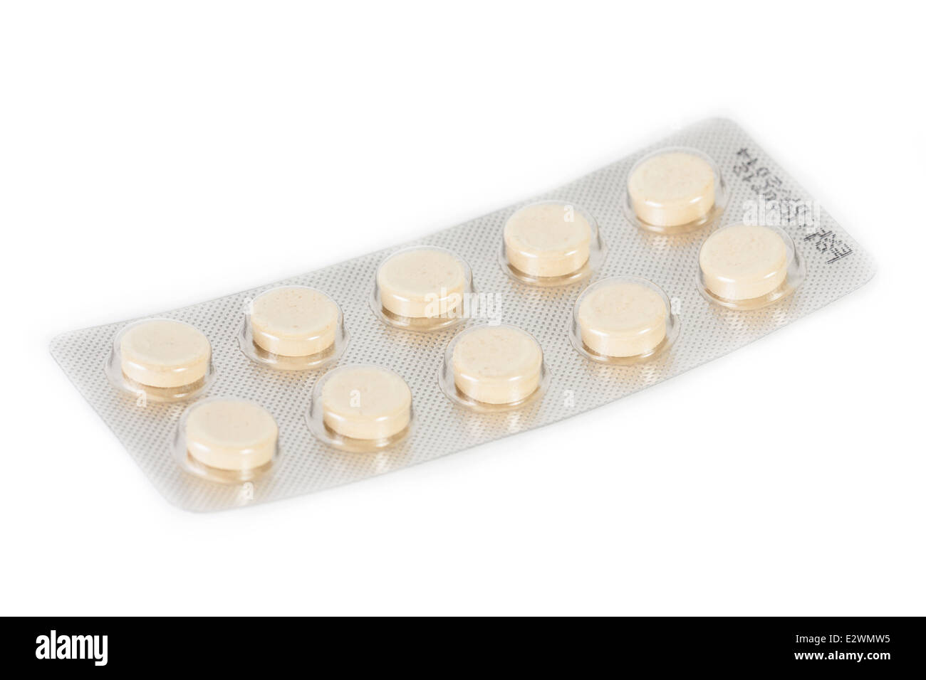 Pack of pills isolated on a white background Stock Photo - Alamy