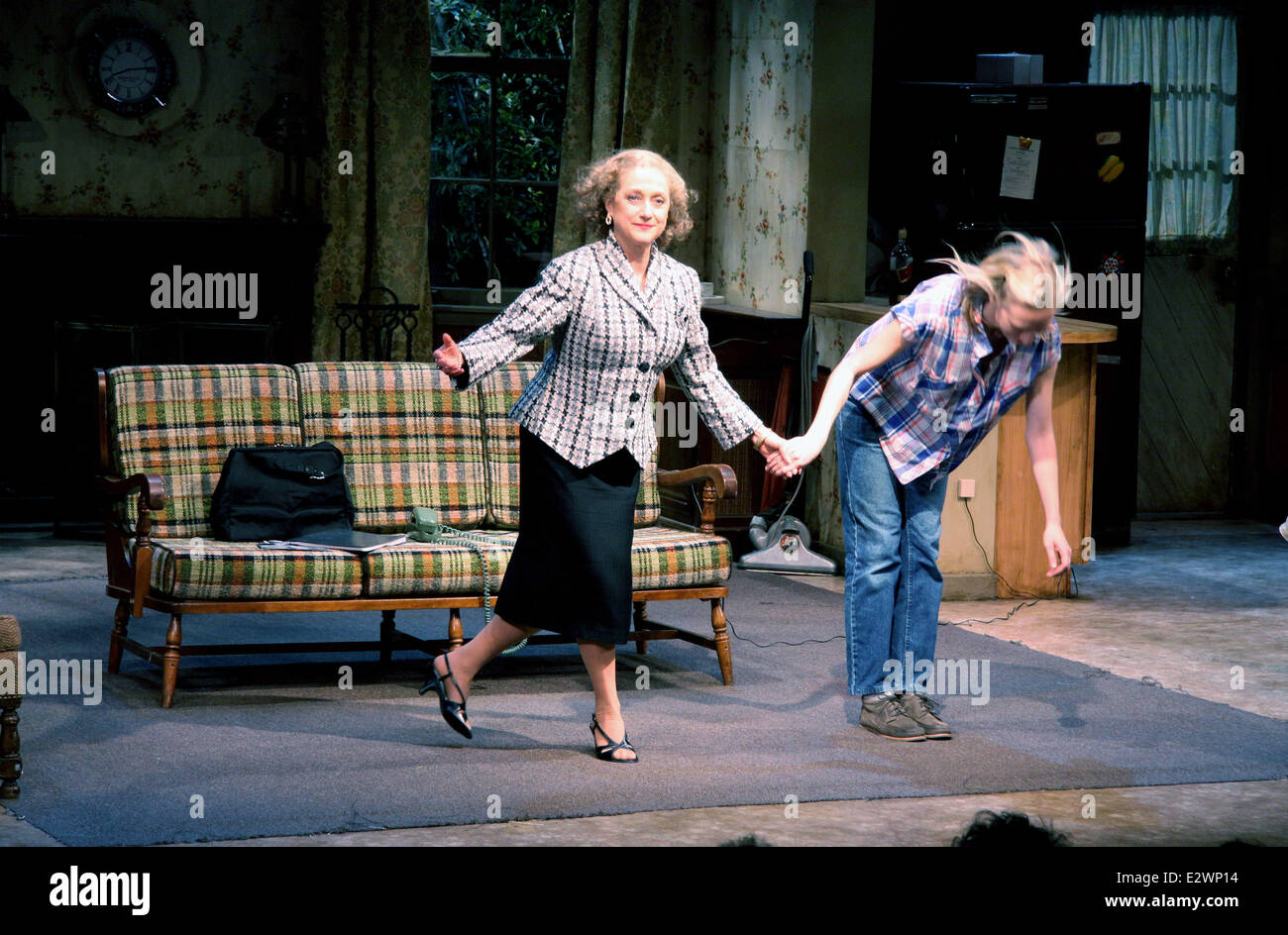 Carol Kane (as Bette Davis) and Mickey Sumner on stage during the ...
