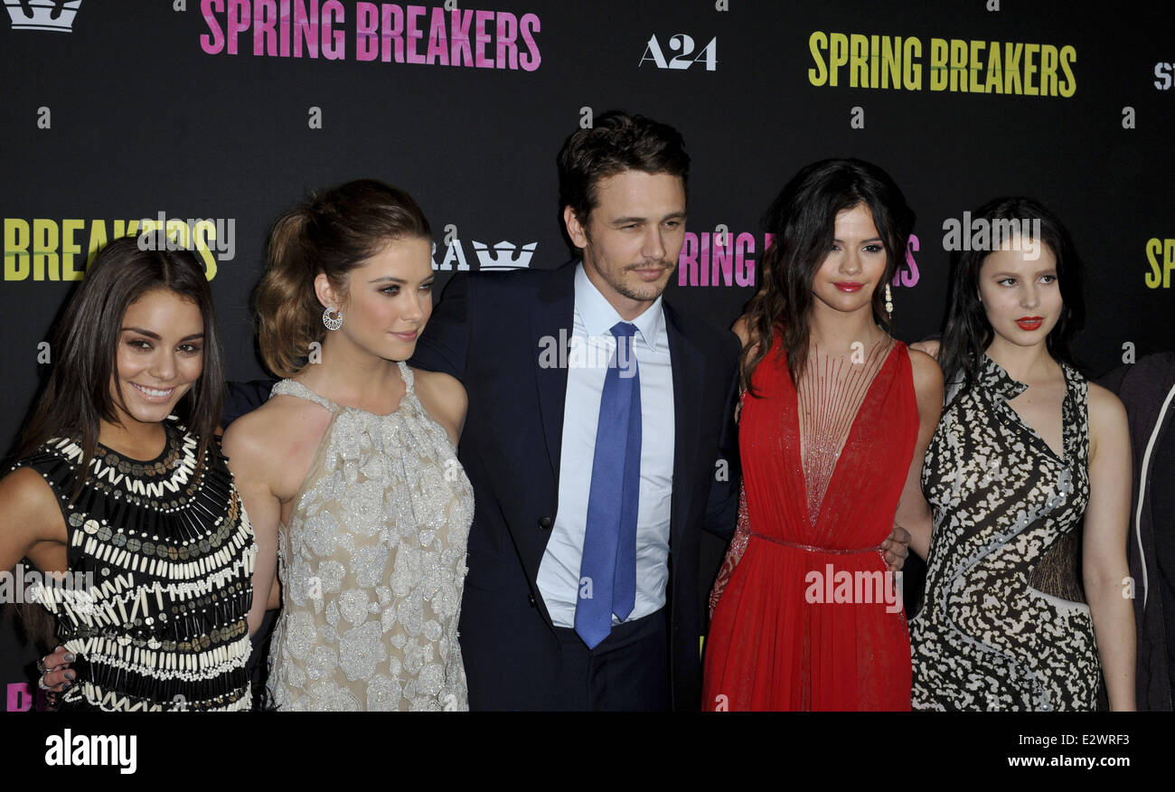 The Los Angeles premiere of 'Spring Breakers' held at the Archlight ...